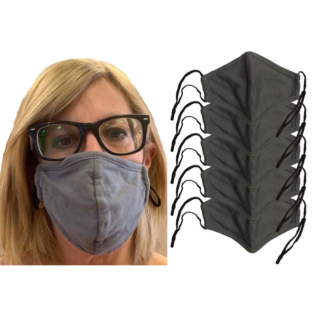 DSCover 5 Pack Adult Masks – Grey - Dscover